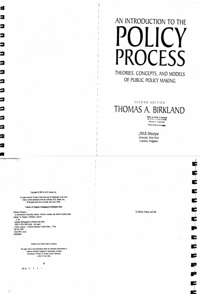 Introducción Birkland 2005 Cap 1 | PDF