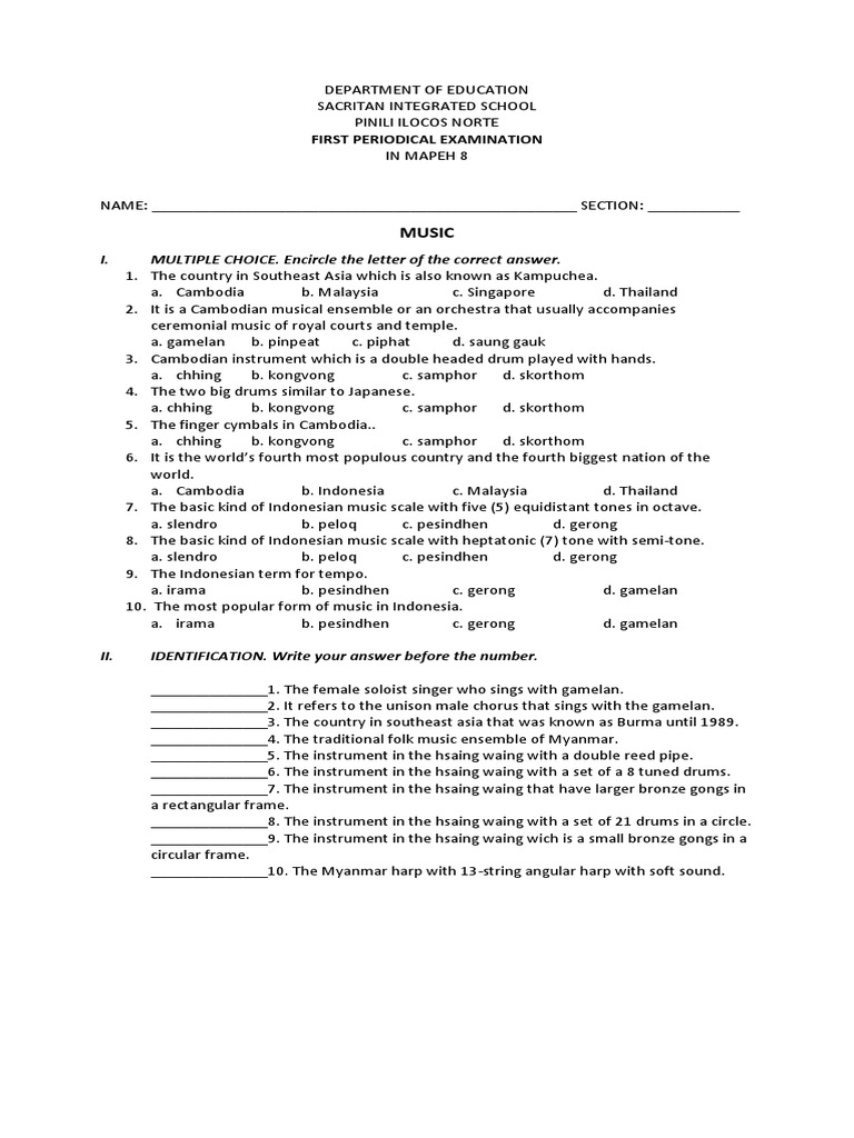 Mapeh8 (1st Quarter) | PDF | Flexibility (Anatomy) | Gender