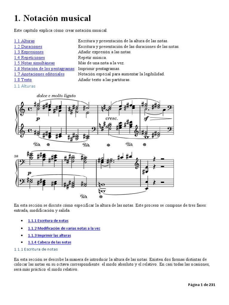 1. Notación musical | Acorde (Música) | Notación musical