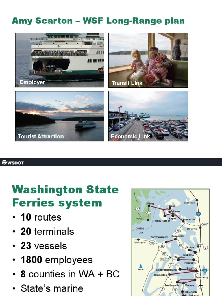 Amy Scarton - WSF Long-Range Plan: Employer Transit Link | PDF | Ferry ...