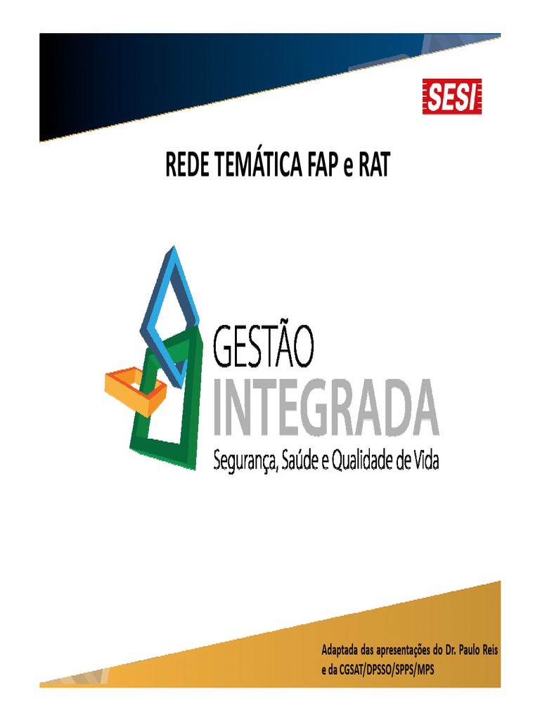 FAP RAT NTEP Efeitos Na Gestão Empresarial | PDF | Bem-estar | Médico