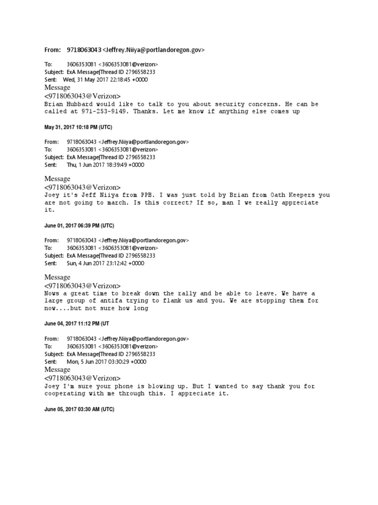 Text Messages Released Part 2 | PDF