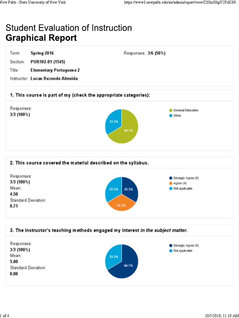 This Course Is Part of My (Check The Appropriate Categories) | PDF ...