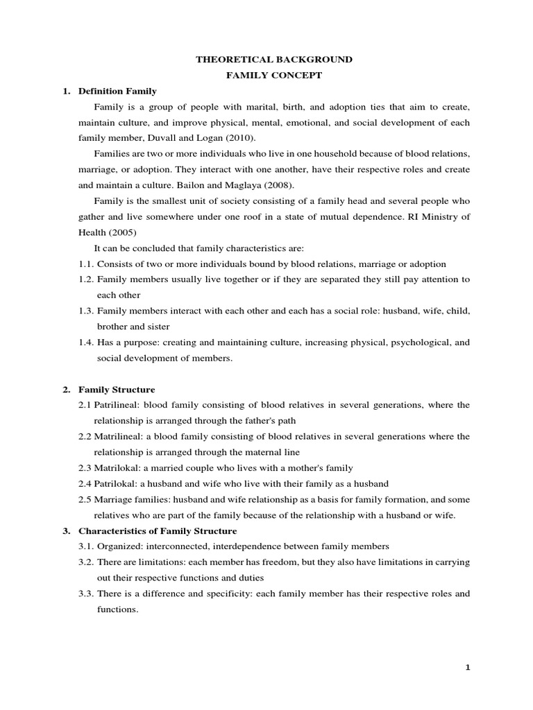 Theoritical Background | PDF | Family | Medical Diagnosis