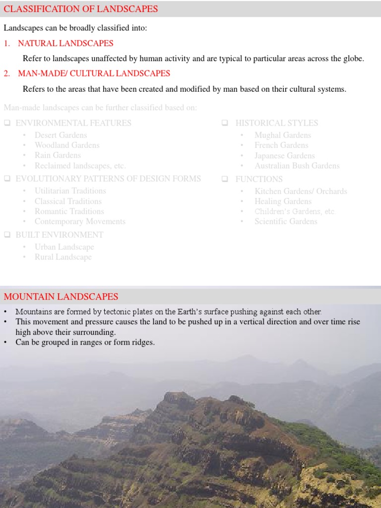 02 Types of Landscape | Download Free PDF | Landscape | Gardens