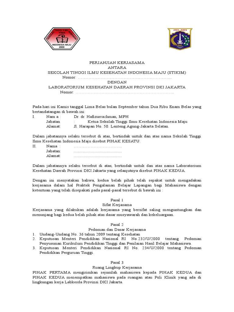 MOU Labkesda DKI | PDF