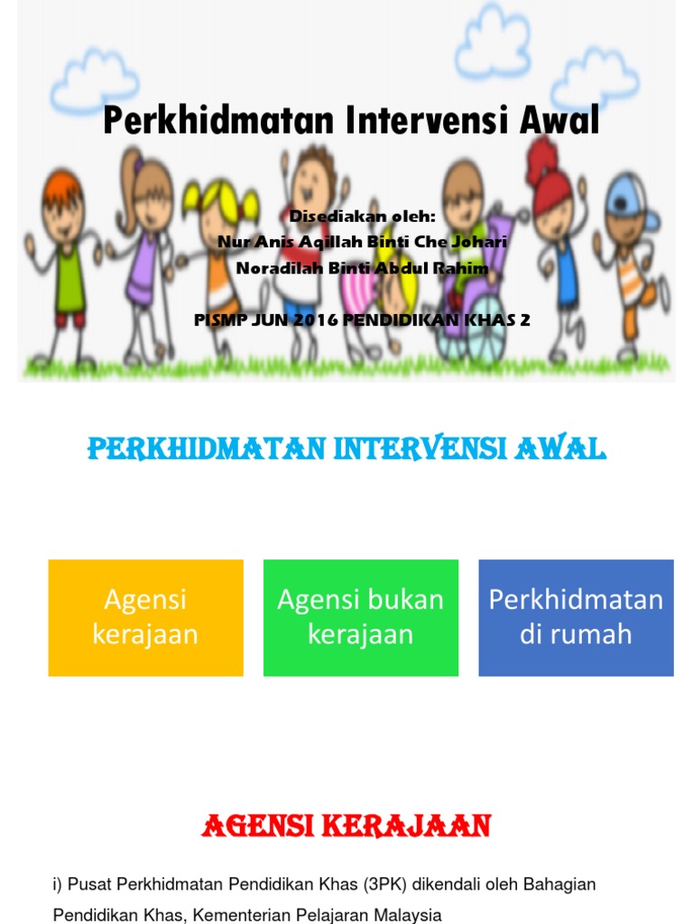 Perkhidmatan Intervensi Awal | PDF