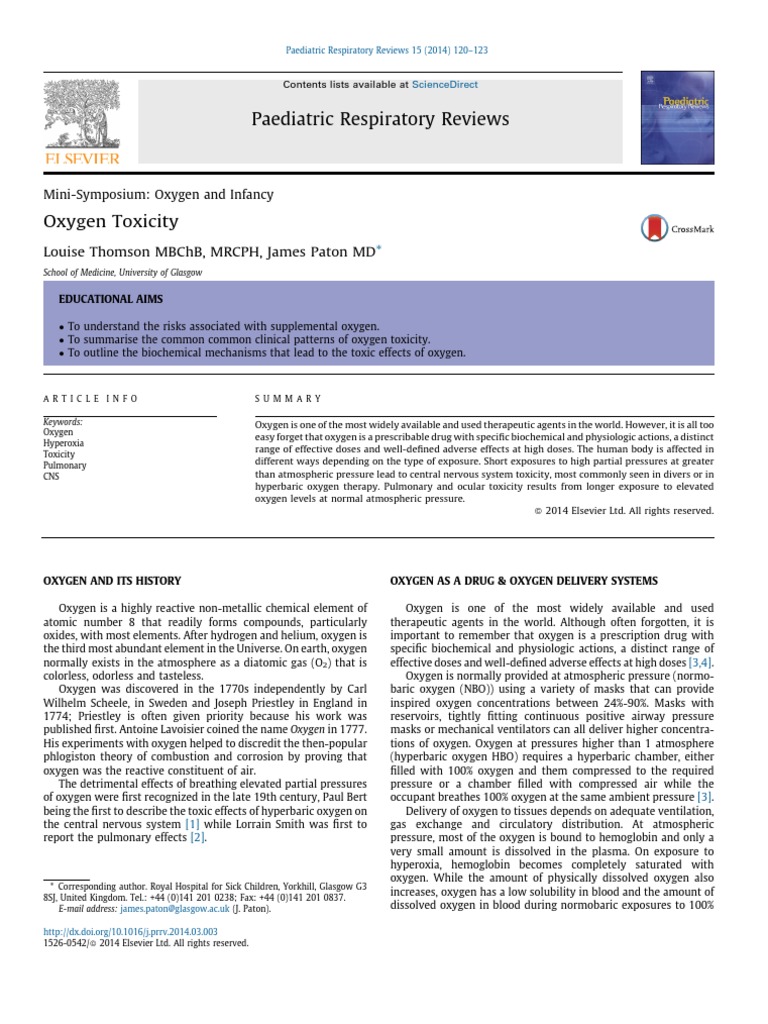Paediatric Respiratory Reviews: Louise Thomson MBCHB, MRCPH, James ...