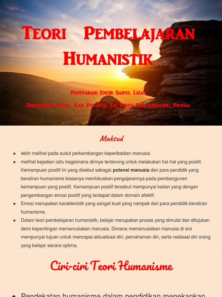 Teori Humanistik | PDF