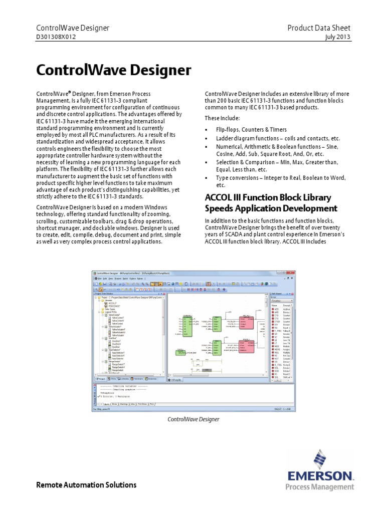 Product Data Sheet Controlwave Designer en 132674 PDF | PDF | Computer ...