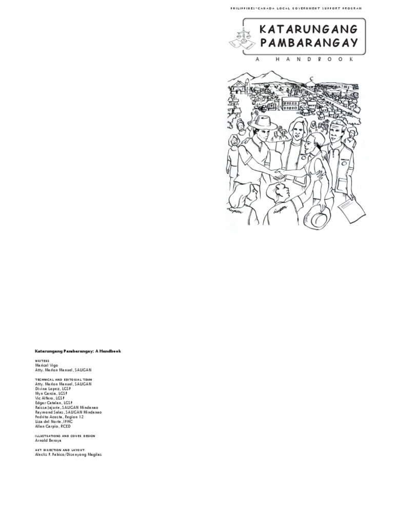 Katarungang Pambarangay Handbook - 0 Booklet | PDF | Arbitration ...