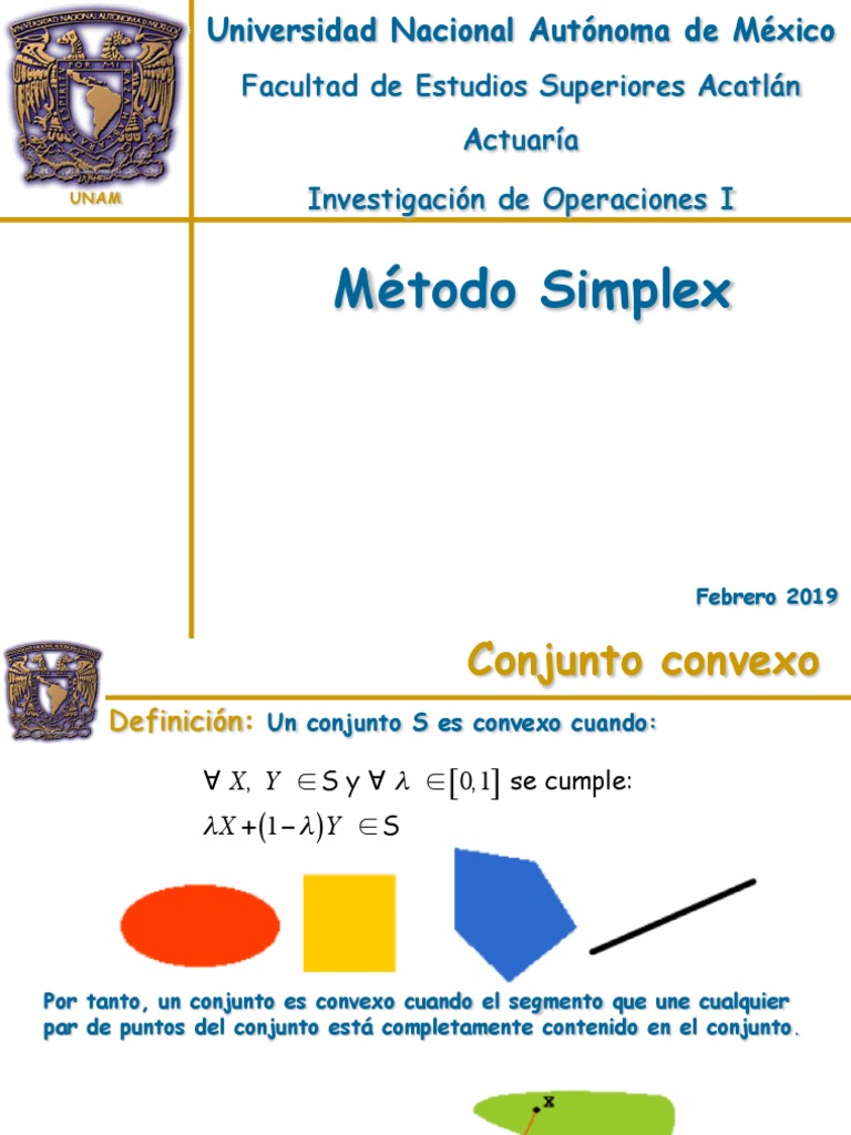 Simplex | PDF | Optimización combinatoria | Geometría Convexa