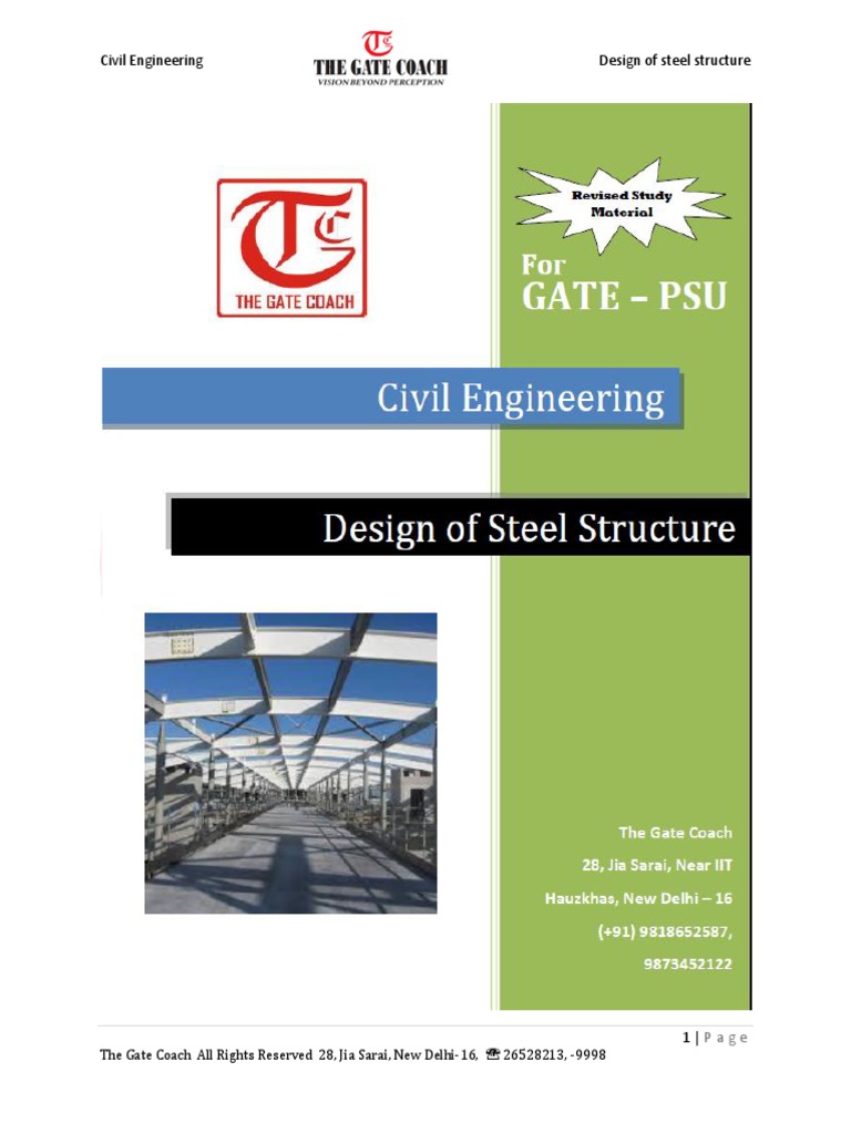 Design of Steel Structures 1 | PDF | Deformation (Engineering) | Bending