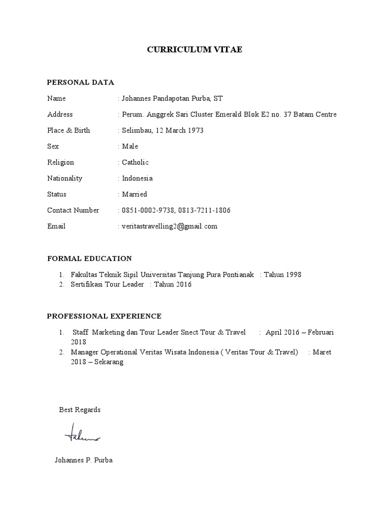 Curriculum Vitae Joe | PDF