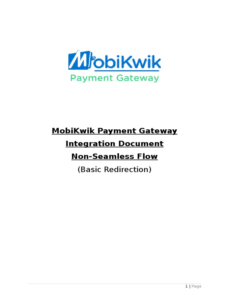 Mobikwik Integration Guide | PDF | Visa Inc. | Php