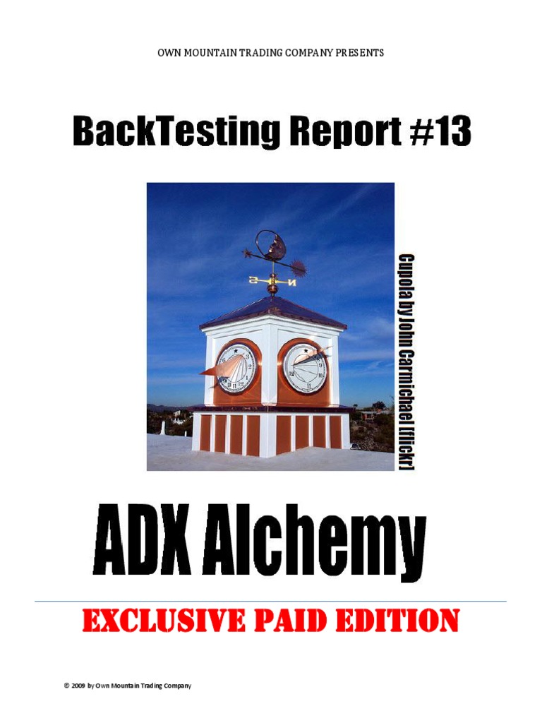Macd Adx Alchemy | PDF | Market Trend | Financial Economics