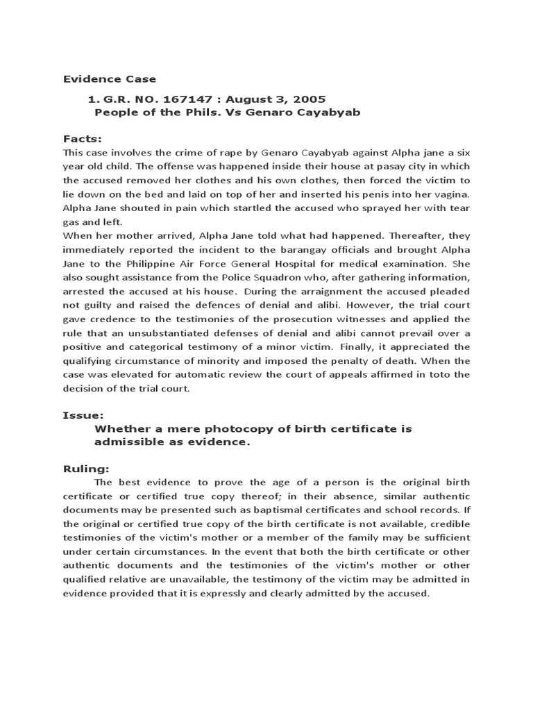 Evidence Cases | PDF | Witness | Damages