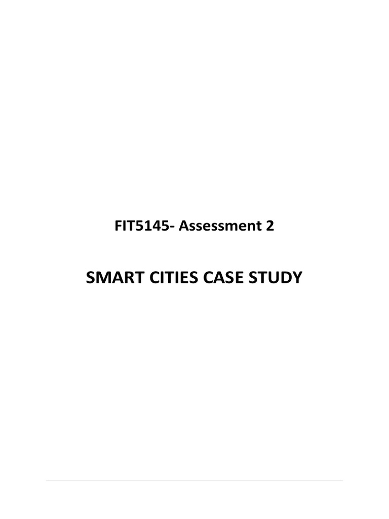 Case Study Smart Cities | PDF | Big Data | Scalability
