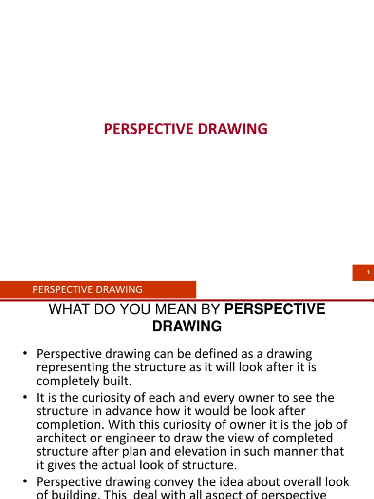 Perspective Drawing 11 04 17 Modify Pdf Perspective Graphical Space