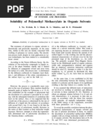 Dissolution of Polypropylene in Organic Solvents: 1. Partial ...