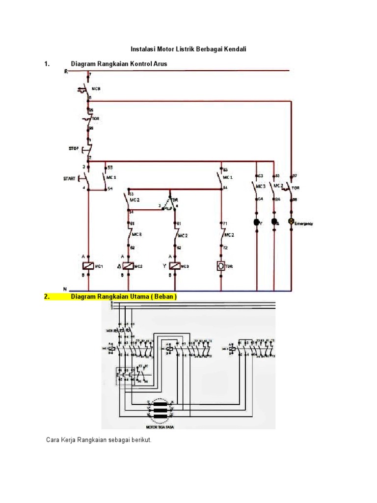 Instalasi Motor Listrik Berbagai Kendali | PDF