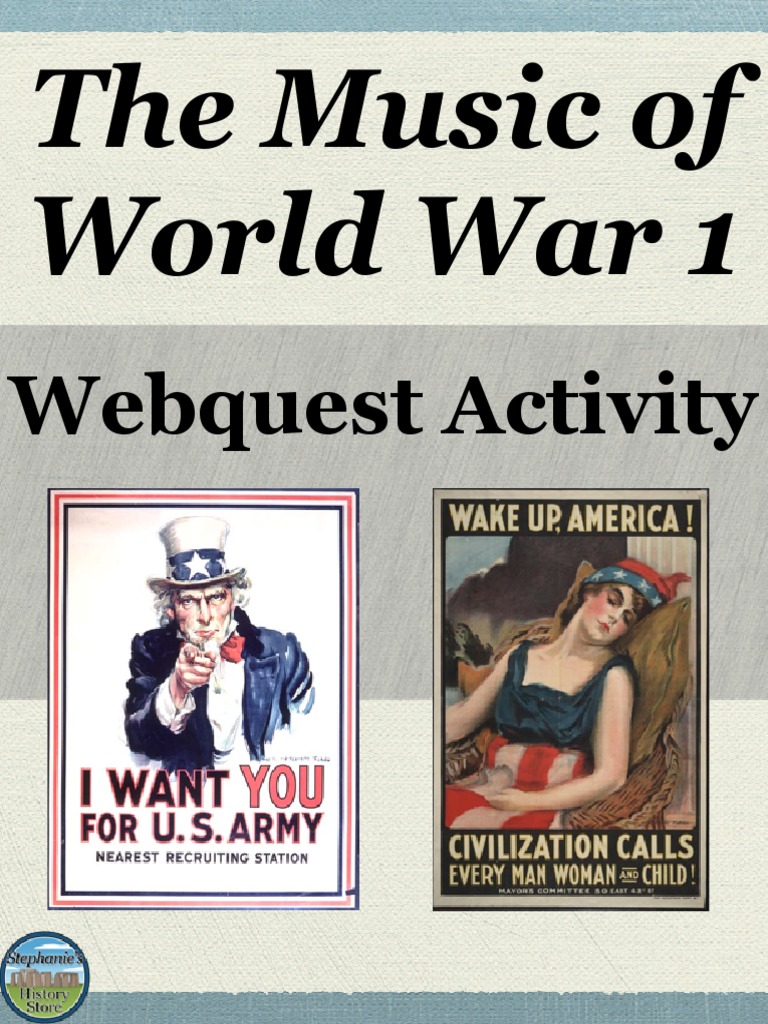 World War 1 in Music Activity | PDF | World War I | Communication