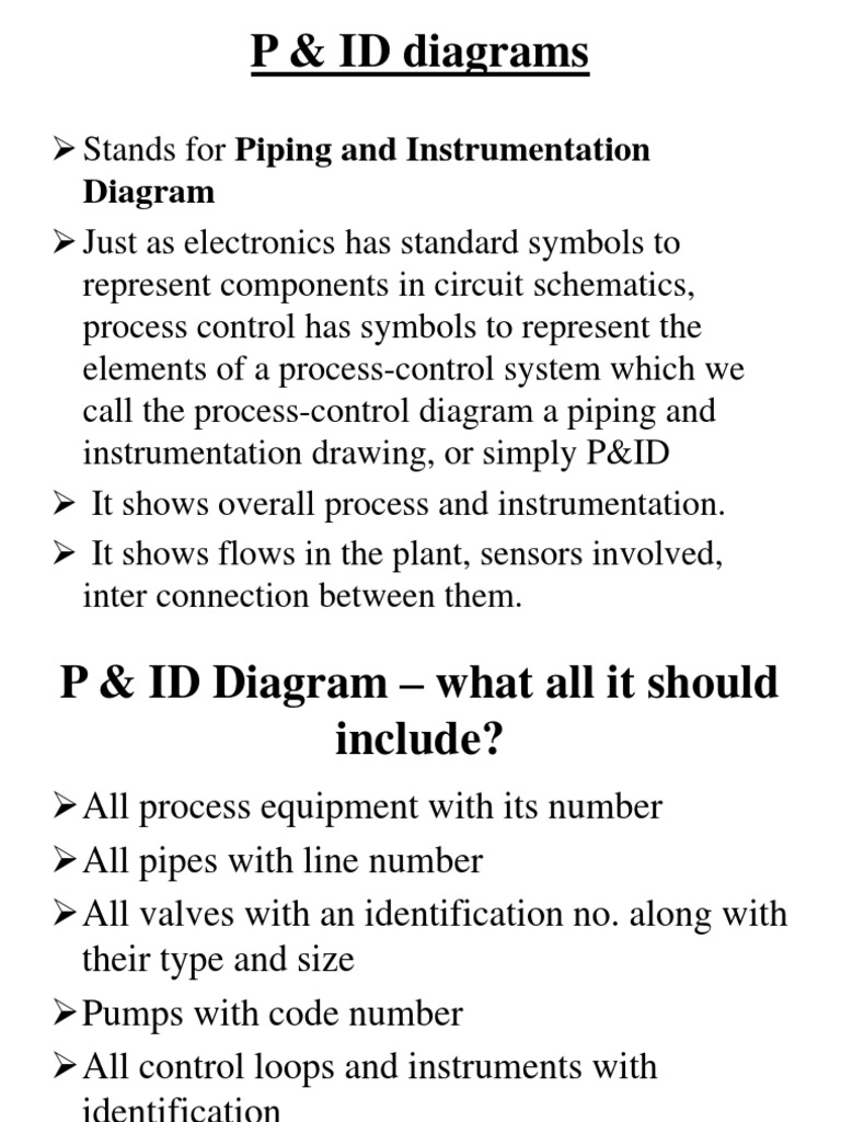 P & ID Diagrams | PDF