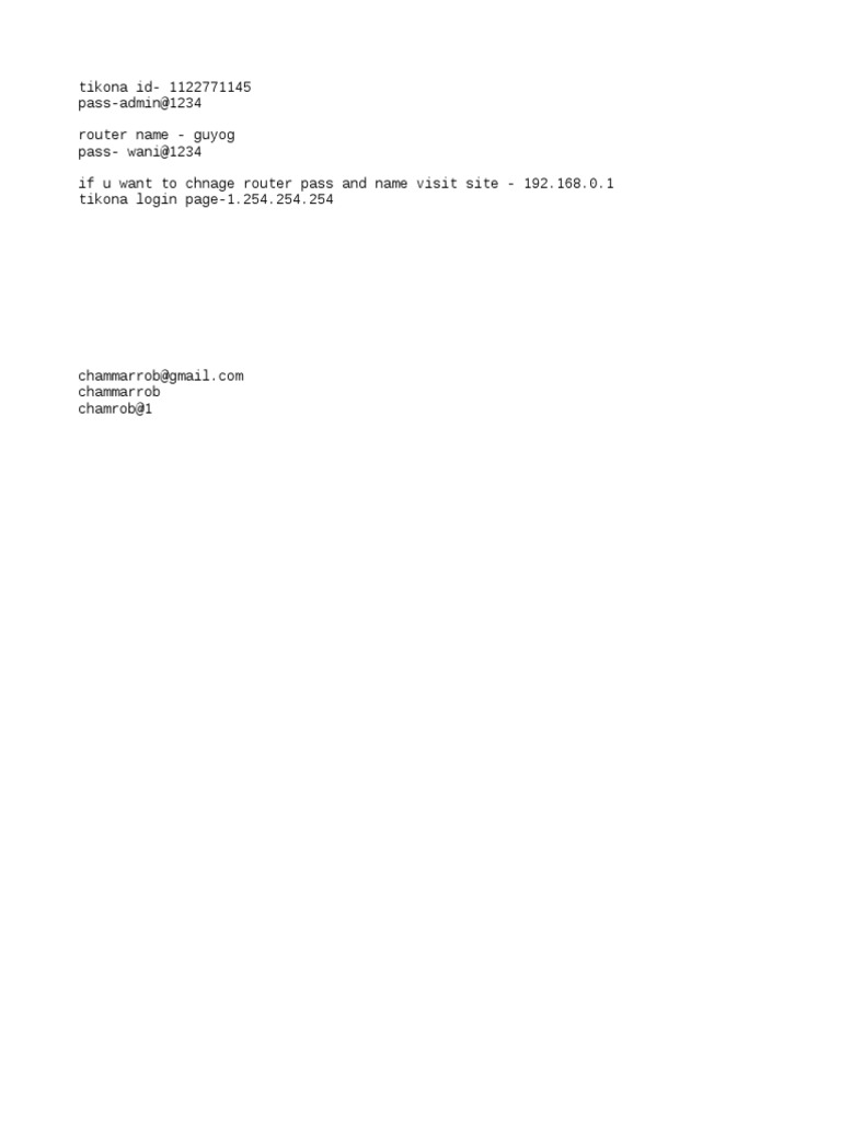 Network Setup Instructions | PDF