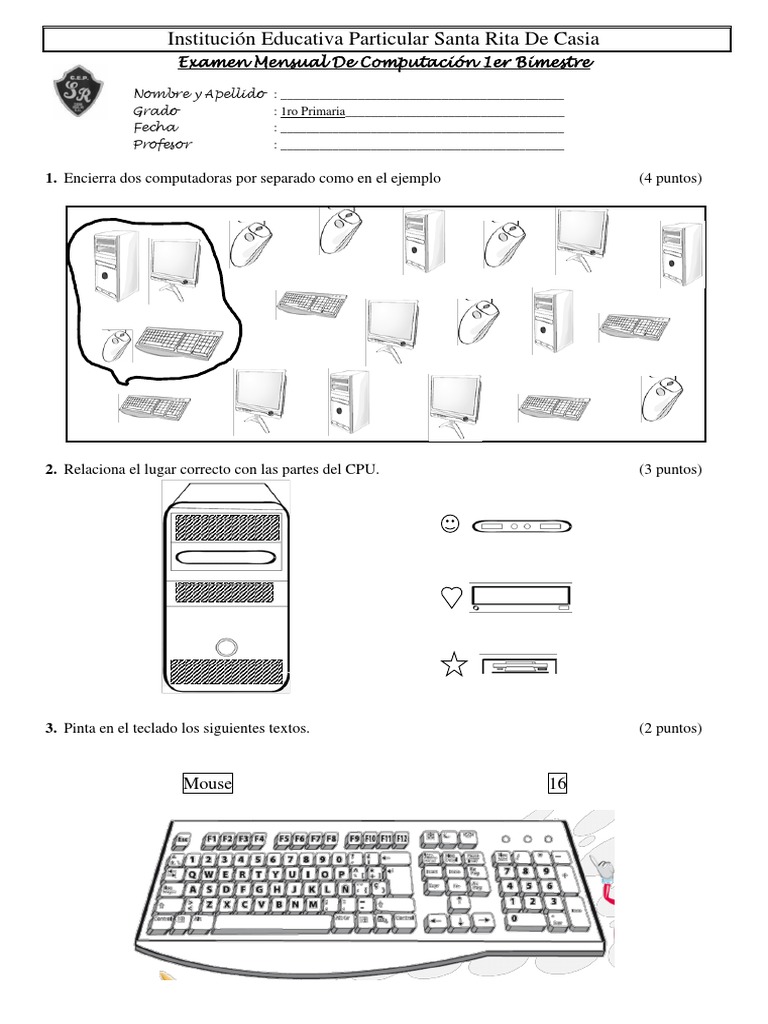 Examenes De Computacion Pdf Ventana Informática Hardware De La