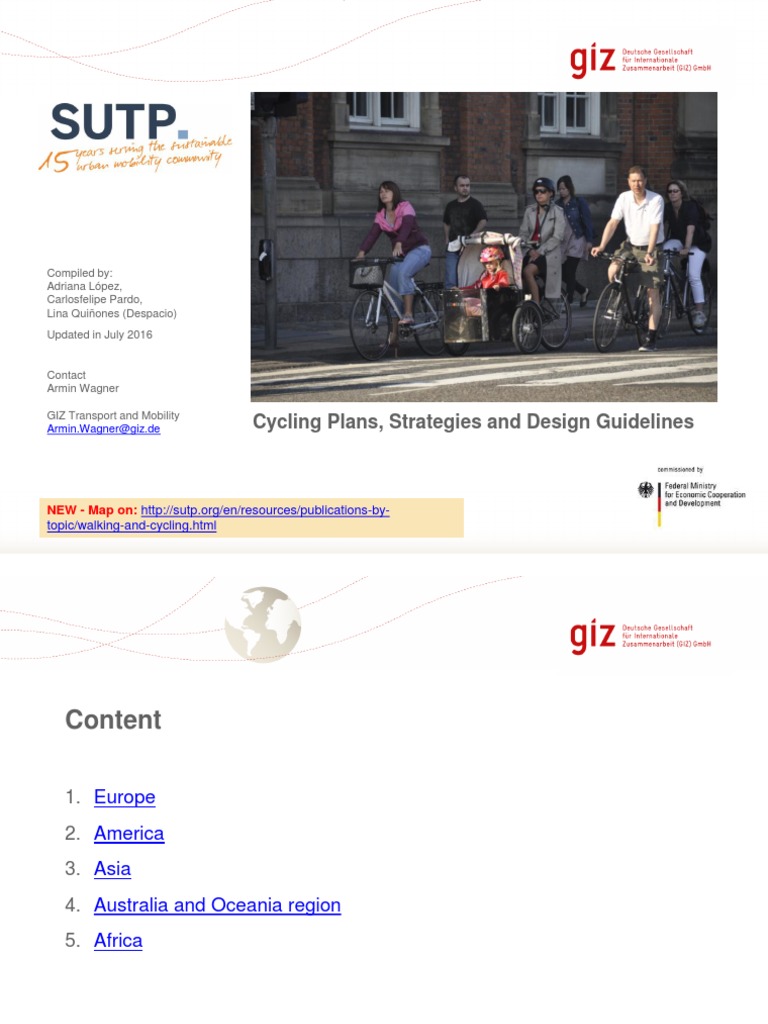 Cycling Plans, Strategies and Design Guidelines: NEW - Map On | PDF ...