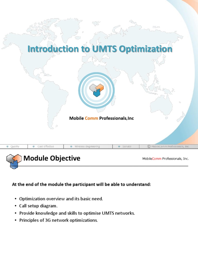 01 Introduction To UMTS Optimization | PDF | Digital Technology | Telecommunications Standards