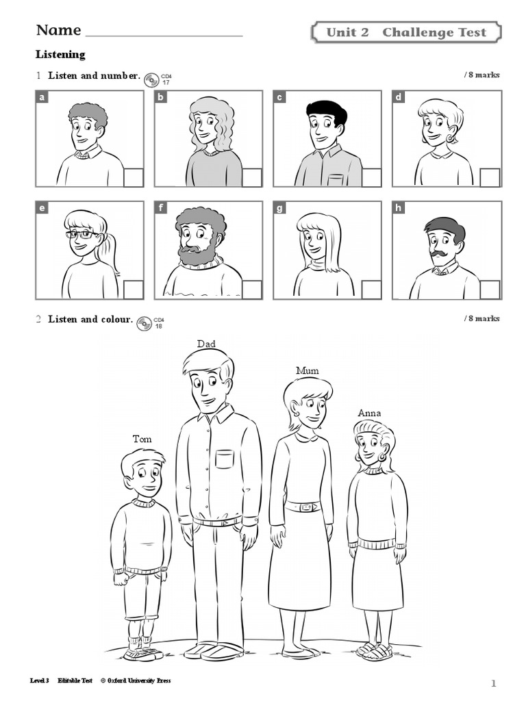 Editable Test Unit 2 Challenge Level | PDF | Softlines (Retail) | Human ...