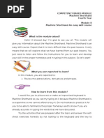 Module 1, Machine Shorthand | PDF | Shorthand | Computer Keyboard