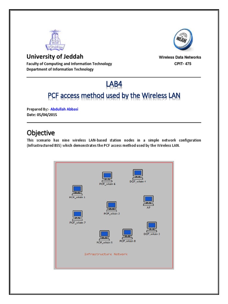 PCF Access Method Used by The Wireless LAN: University of Jeddah | PDF ...