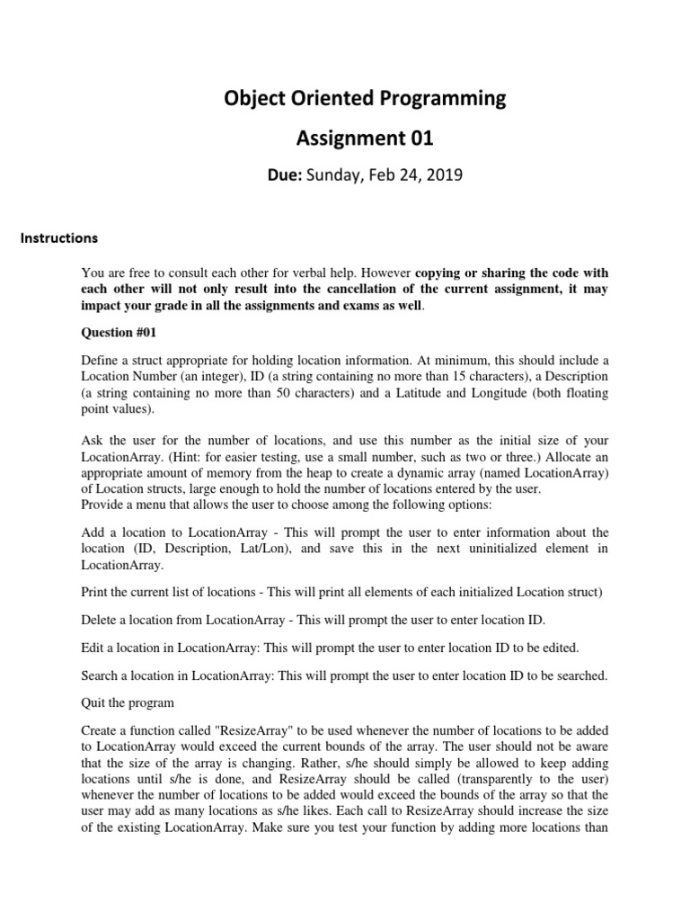 Assignment 01 Pdf Data Type String Computer Science