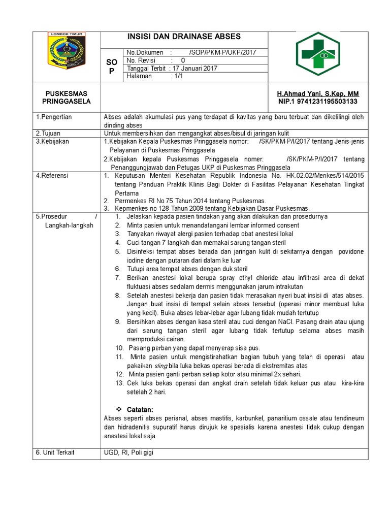 Insisi Dan Drainase Abses | PDF