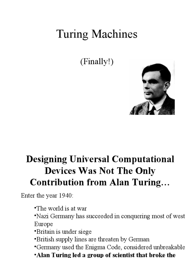 Turing | PDF | Algorithms | Information Age