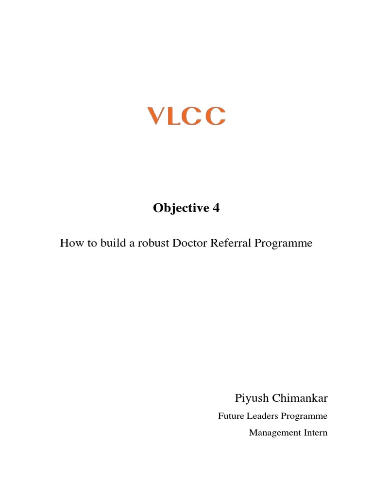 Objective 4: How To Build A Robust Doctor Referral Programme | PDF ...