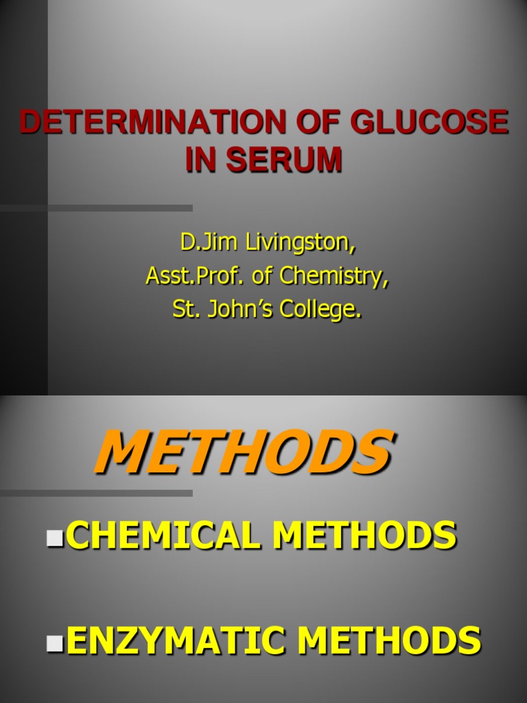 Determination of Blood Glucose | PDF | Chemical Substances | Chemistry