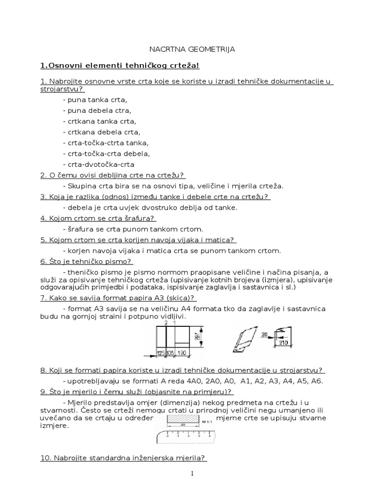 Tehnicko Crtanje | PDF