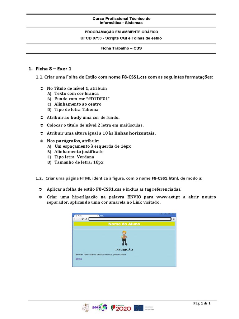 Exercicios Css | PDF