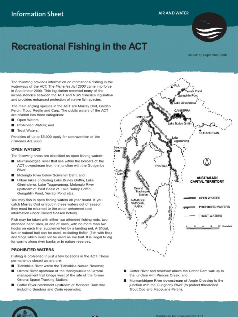 ACT Recreational Fishing Regulations 2023 | PDF | Science & Mathematics
