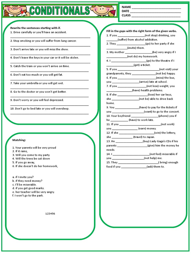 Conditional Sentences: Rewriting "If | PDF