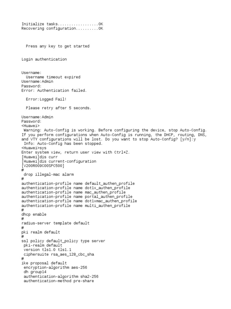 Configuracion Original Huawei Ar161f | PDF | Radius | Internet Standards