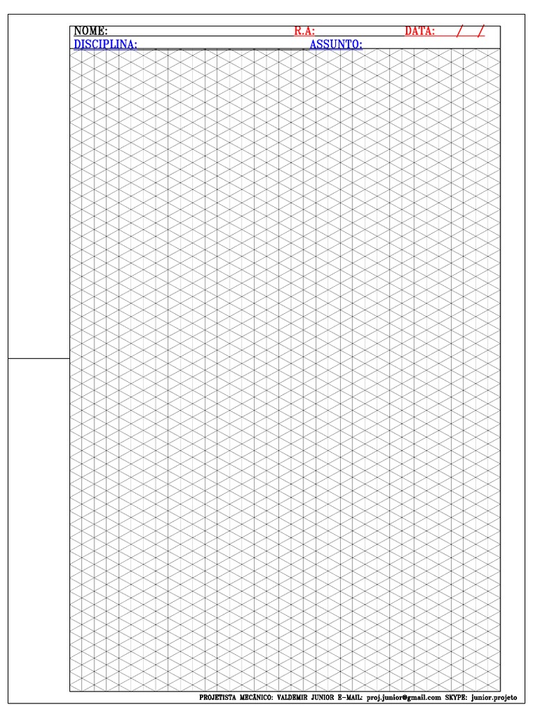 PAPEL ISOMETRICO 5mm PDF | PDF