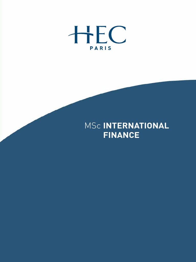 HEC MSC Internationa Finance PDF | PDF | Financial Modeling | Valuation ...