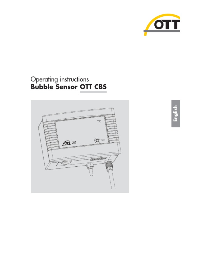 Operating Instructions: Bubble Sensor OTT CBS | PDF | Power Supply ...