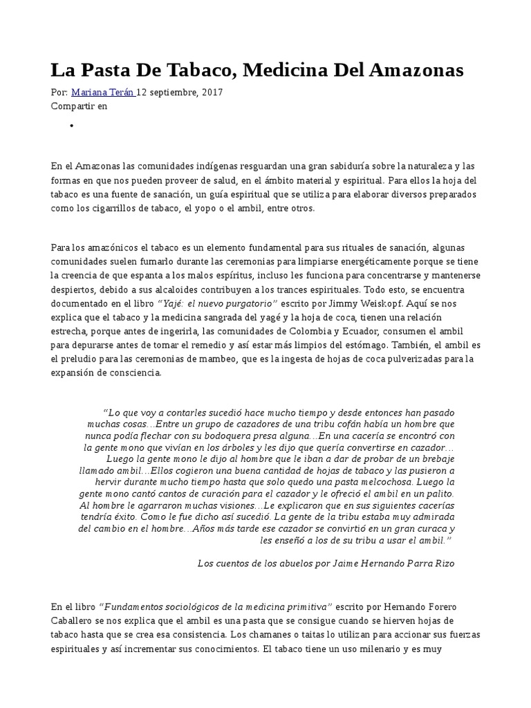 Ambil | PDF | Tabaco | Salud y bienestar