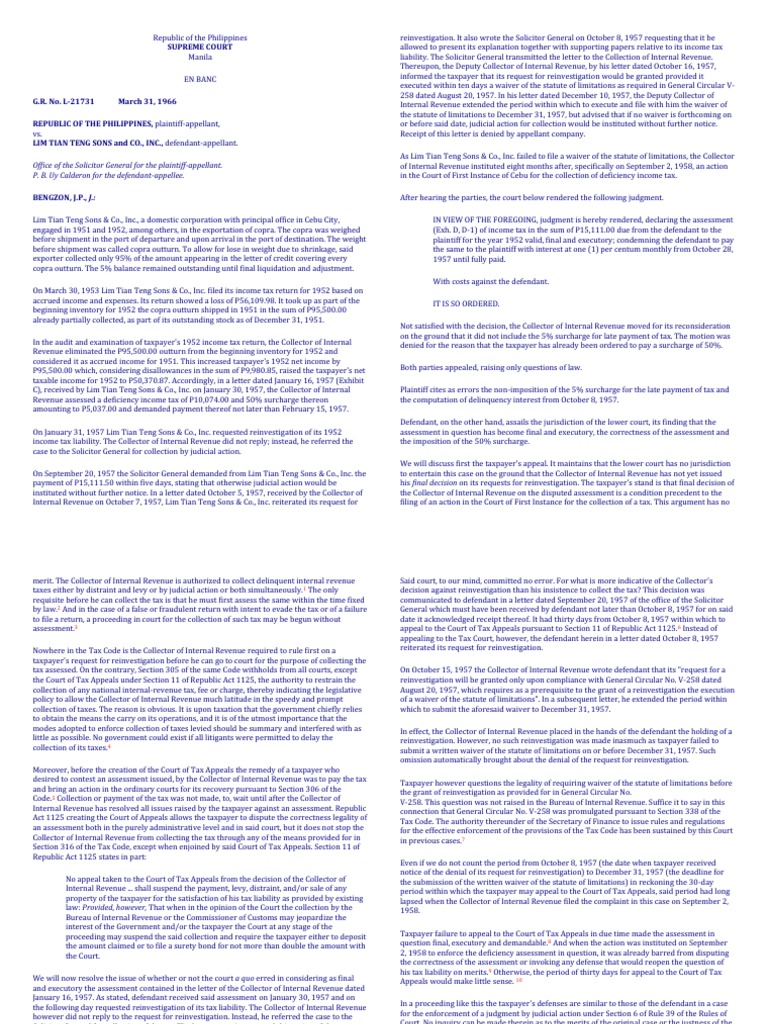 Tax Cases | PDF | United States Tax Court | Internal Revenue Service