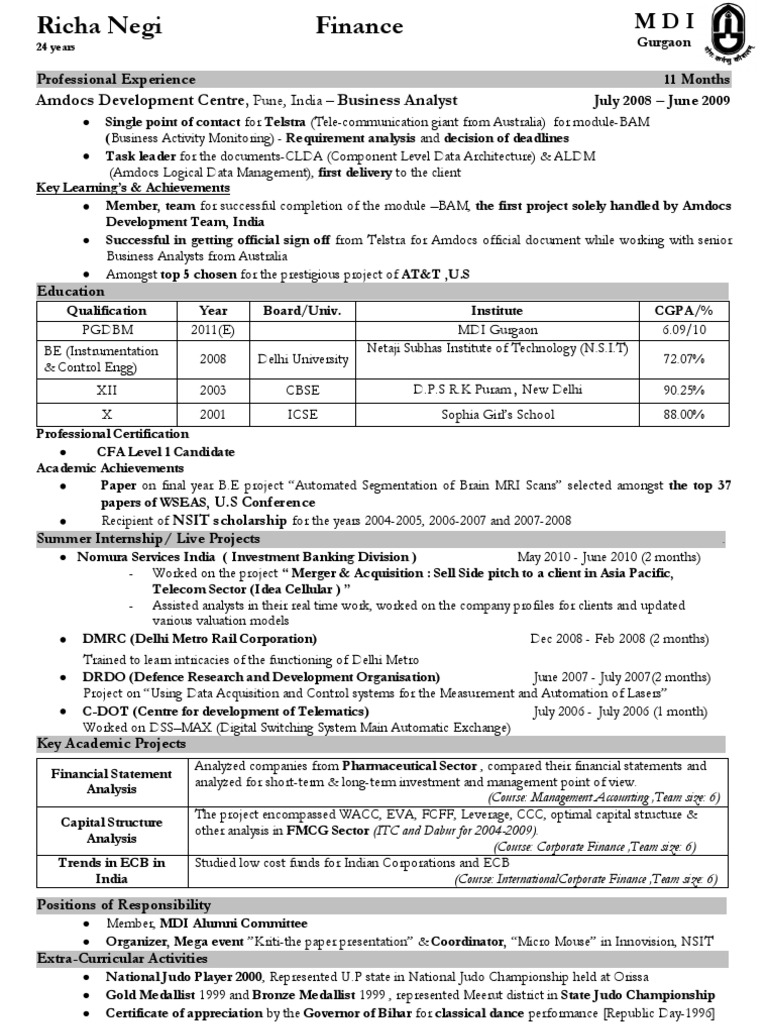09P048 Richa - Negi Finance.v2 | PDF | Business | Economies
